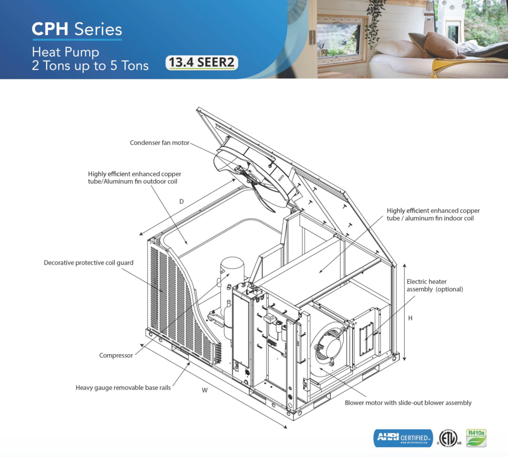 Comfort Star® Air Conditioned Packaged Unit 36000 BTU 13.4 SEER2 ...